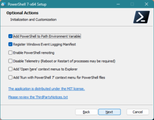 PowerShell 7のインストール